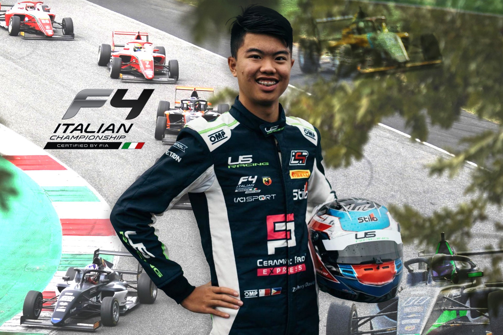 Zachary David will race for US Racing in the Formula 4 season 2023